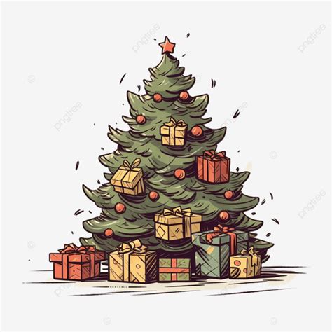 Christmas Tree Gift Box Christmas Gift Box PNG Transparent Clipart Image And PSD File For