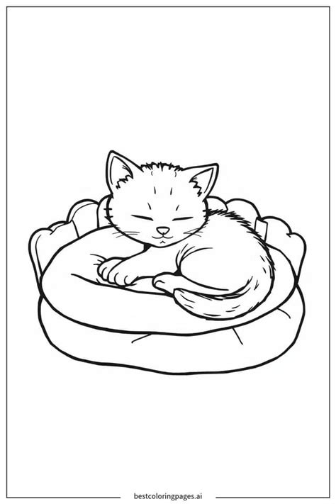 19 หน้าระบายสีภาพระบายสี ลูกแมว Pdf และ Png สำหรับพิมพ์ฟรี
