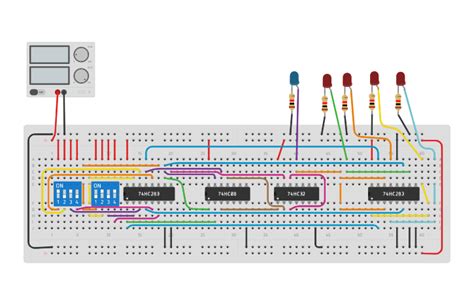 Circuit Diagram For 4 Bit Binary Adder Using Ic 7483 Wiring Diagram