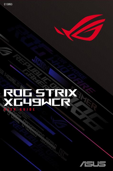ASUS ROG STRIX XG WCR USER MANUAL Pdf Download ManualsLib
