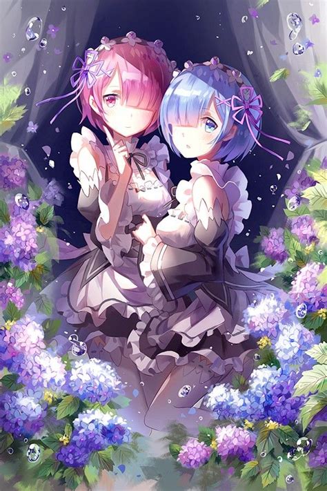 Rem Ram Anime Art Japanese Anime Anime Wallpaper