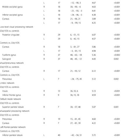 Comparison Of Functional Connectivity Between Groups In Resting State