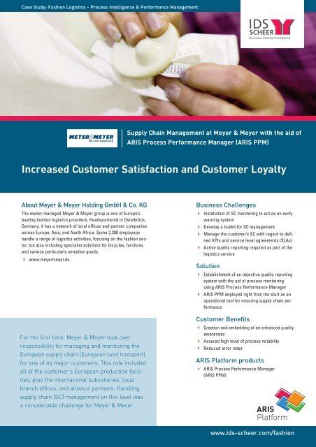 Increased Customer Satisfaction And Customer Ids Scheer Ag