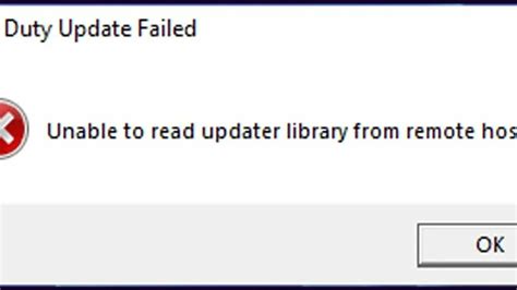 Unable To Read Updater Library From Remote Host Fix CoD 4 X Errors