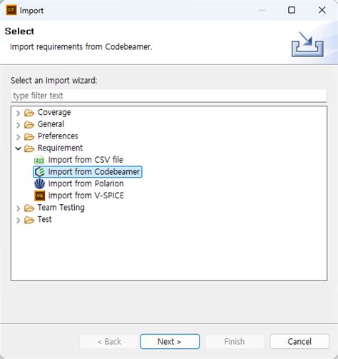 Requirement Import From Codebeamer User Manual 2024 12
