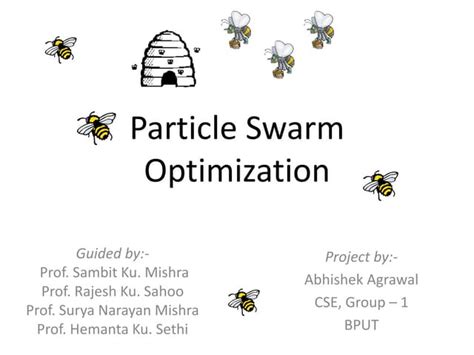 Particle Swarm Optimization Ppt