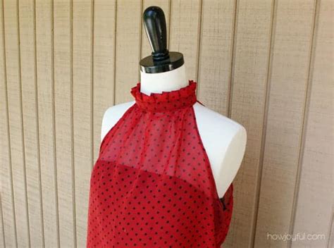 Joyful Ruffle Neck Top Sewing Tutorial By Howjoyful