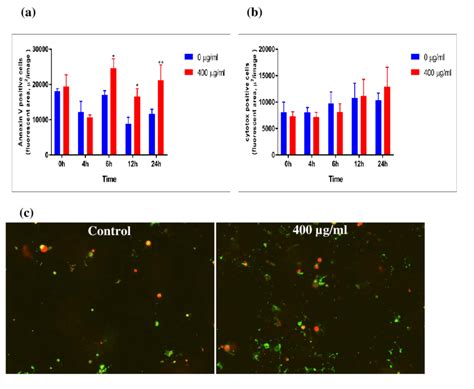 Annexin V Cytotox Red Assay Comparing Non Treated 0 µg Ml And