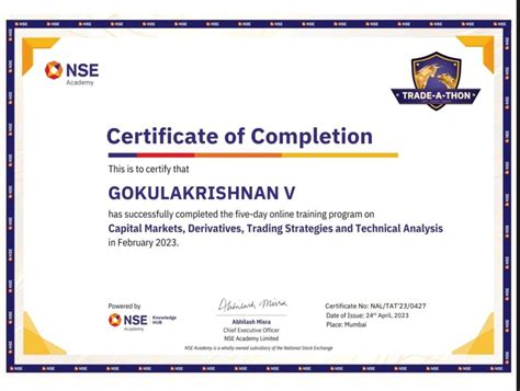 Gokulakrishnan V On Linkedin Successfully Completed Trade A Thone Learn More About Stock