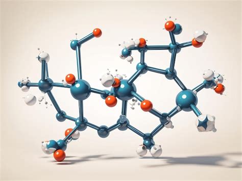 Premium Ai Image Ethereal Chemistry 3d Flat Model Of Ethyl Formate Molecular Structure