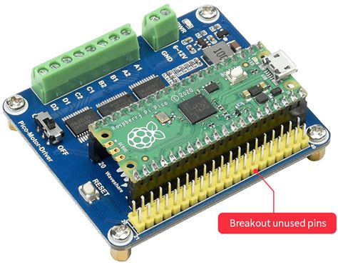 Шилд керування 4 мя моторами для Raspberry Pi Pico купити в Києві та Україні