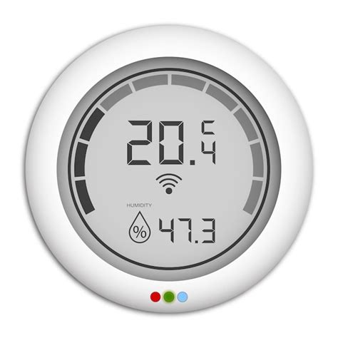 Premium Vector Wall Mounted Digital Controller With Hygrometer Regulator For Remote Control Of