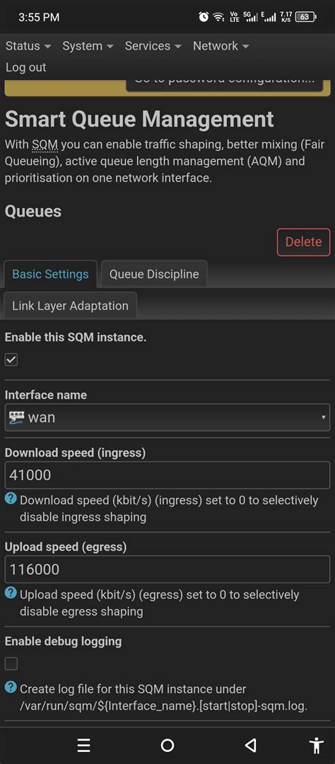 Sqm Drops Speed Solved Installing And Using OpenWrt OpenWrt Forum