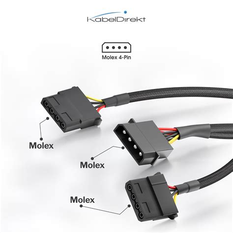 Molex Power Cables And Adapters Extension Y Cable Molexsata Adapter