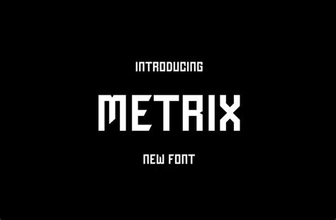 Metrix Font Dfonts Metrix Font Dfonts
