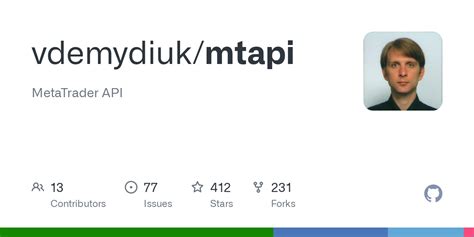 GitHub Vdemydiuk Mtapi MetaTrader API