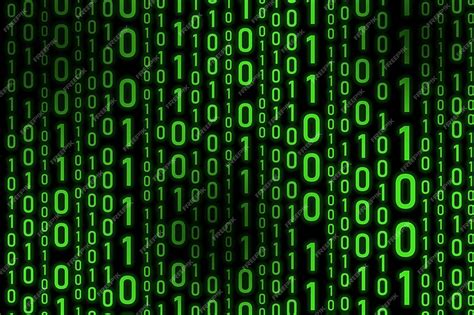 premium photo green pattern binary numeral system background