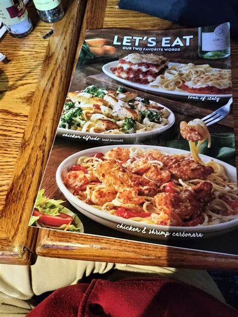 Olive Garden Italian Restaurant Menu Updated October 2025