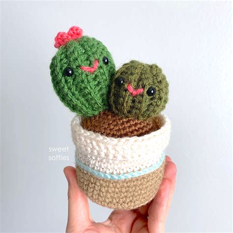Mothers Day Cactus Free Crochet Pattern Sweet Softies Amigurumi