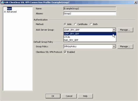Asa 80 Configure Ldap Authentication For Webvpn Users Cisco