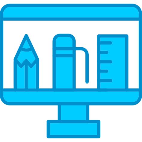 Computer Generic Blue Icon