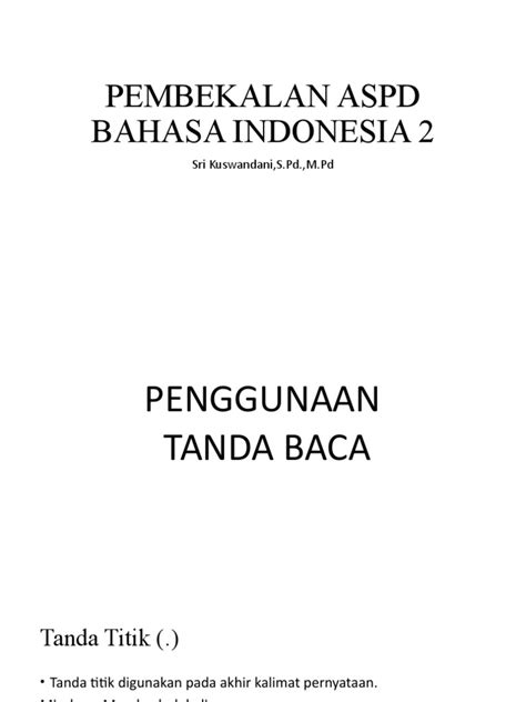 Pembekalan Aspd 2 Pdf