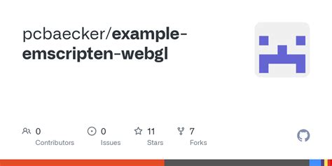 Github Pcbaeckerexample Emscripten Webgl