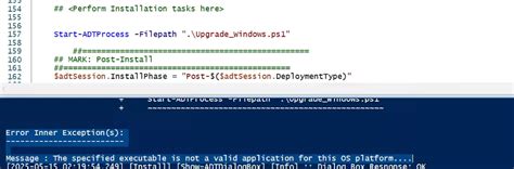 Need Help To Run A Power Shell Script With In The Invoke
