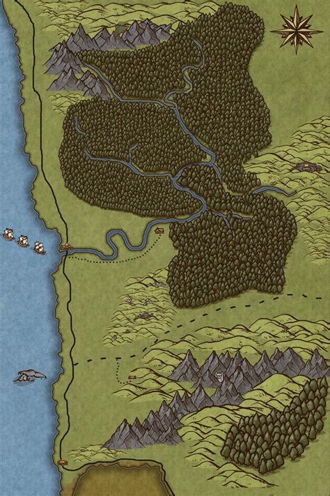 A Colourised And Adapted Version Of My Sword Coast Map R Dndmaps