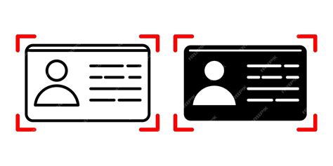 Premium Vector Id Card Scan Verification Design Identity Proof