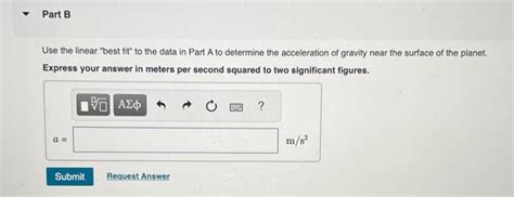 Solved Frim A Use The Linear Best Fit To The Data In Part