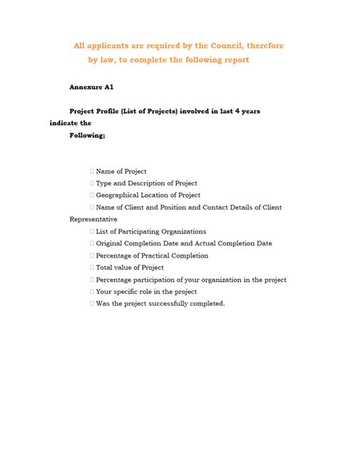 Annexure A1 Project Profile Pdf