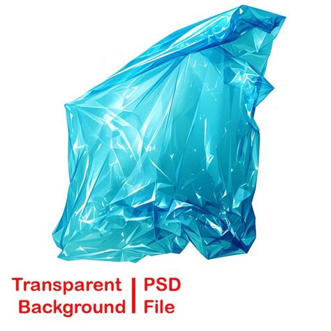 Premium Psd Realistic Plastic Wrap Texture Polyethylene Cover Image