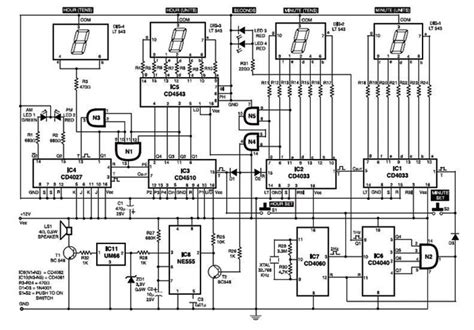 Skema Rangkaian Elektronika Jam Digital Sederhana Gambar Rangkaian Elektronika