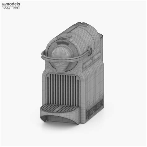 Nespresso Inissia Coffee Machine Red 3d Model Download Home Appliances On