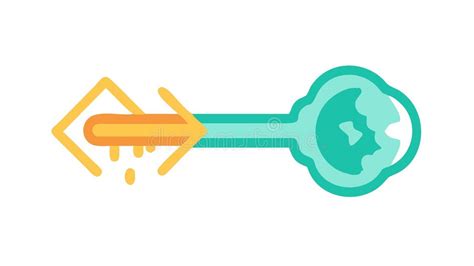 Environmental Solution Key Icon With Water Drop Vector Design