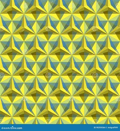 Triangular Geometric Seamless Pattern Stock Vector Illustration Of Templet Triangle 90359364