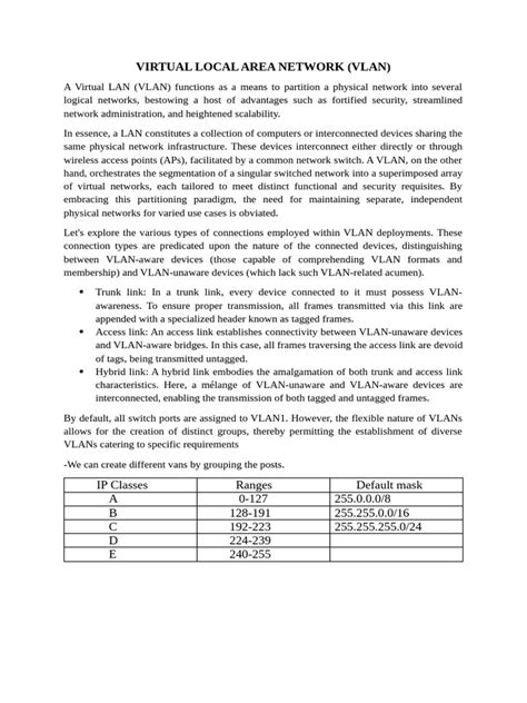 Virtual Local Area Networkanurag Pdf Computer Network Computer