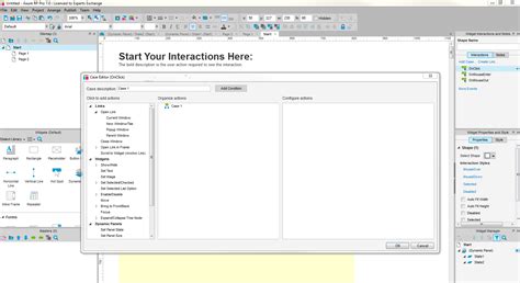 Setting Up Basic Interactions In Axure Experts Exchange
