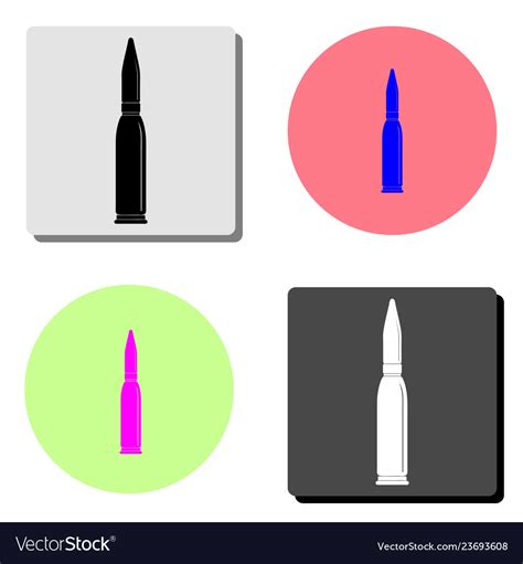 Bullet Flat Icon Royalty Free Vector Image Vectorstock