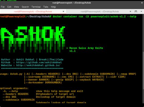 Ashok A Osint Recon Tool Aka Swiss Army Knife Redpacket Security