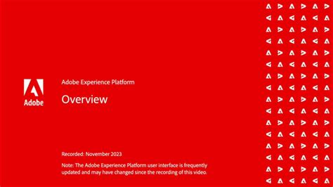 Adobe Experience Platform 개요 Adobe Experience Platform