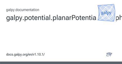 galpy potential planarpotential turn physical on — galpy v1 10 1