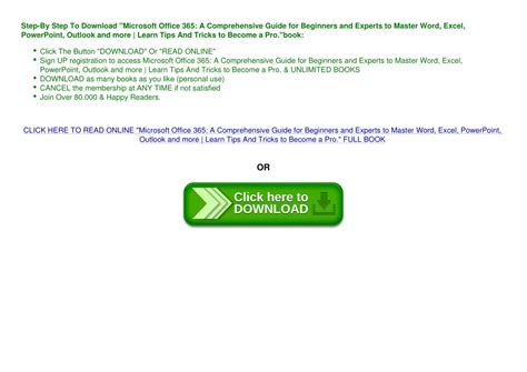 PPT DOWNLOAD Microsoft Office A Comprehensive Guide For Beginners And Experts To Master