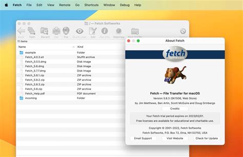 1989年から開発が続けられているmac用ftpクライアント「fetch」がmacos 13 venturaに対応。