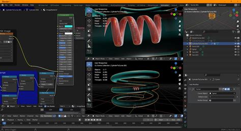 texturing how to add text or texturize it on a curve blender