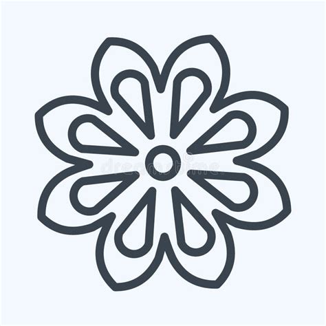 Icon Star Anise Suitable For Nuts Symbol Line Style Simple Design Editable Design Template