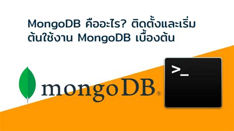 Mongodb คืออะไร ติดตั้งและเริ่มต้นใช้งาน Mongodb เบื้องต้น Poolsawat