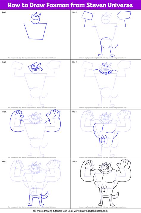 How To Draw Foxman From Steven Universe Steven Universe Step By Step DrawingTutorials