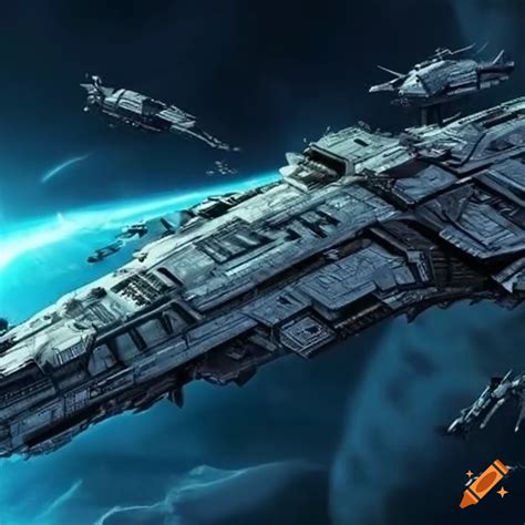 Spaceship Fleet Concept Art